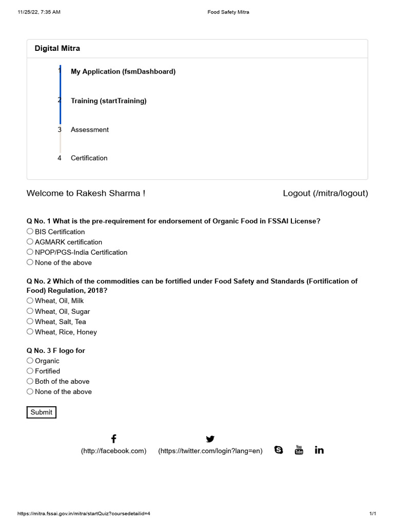 Food Safety Mitra - Training Module - 4 | PDF