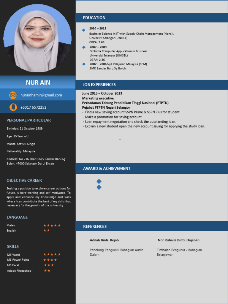 Marketing Executive Resume Malaysia | PDF | Malaysia