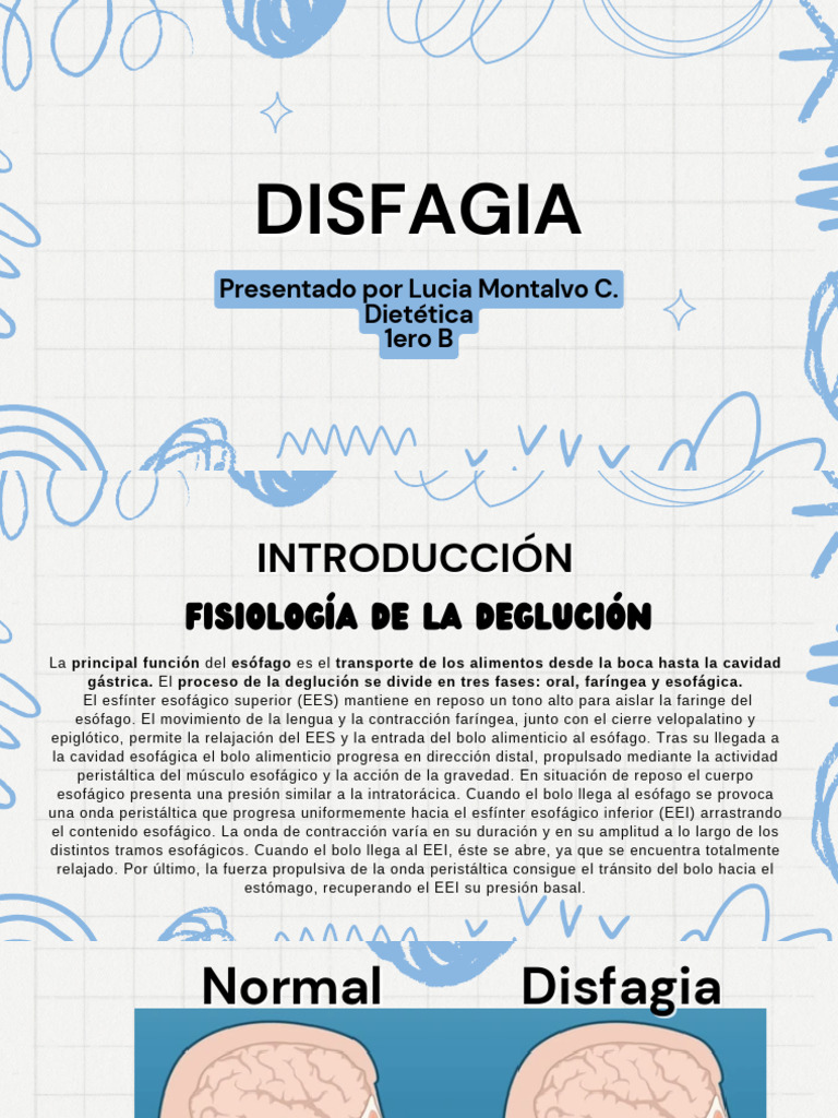 Disfágia | PDF | Esófago | Enfermedades y trastornos