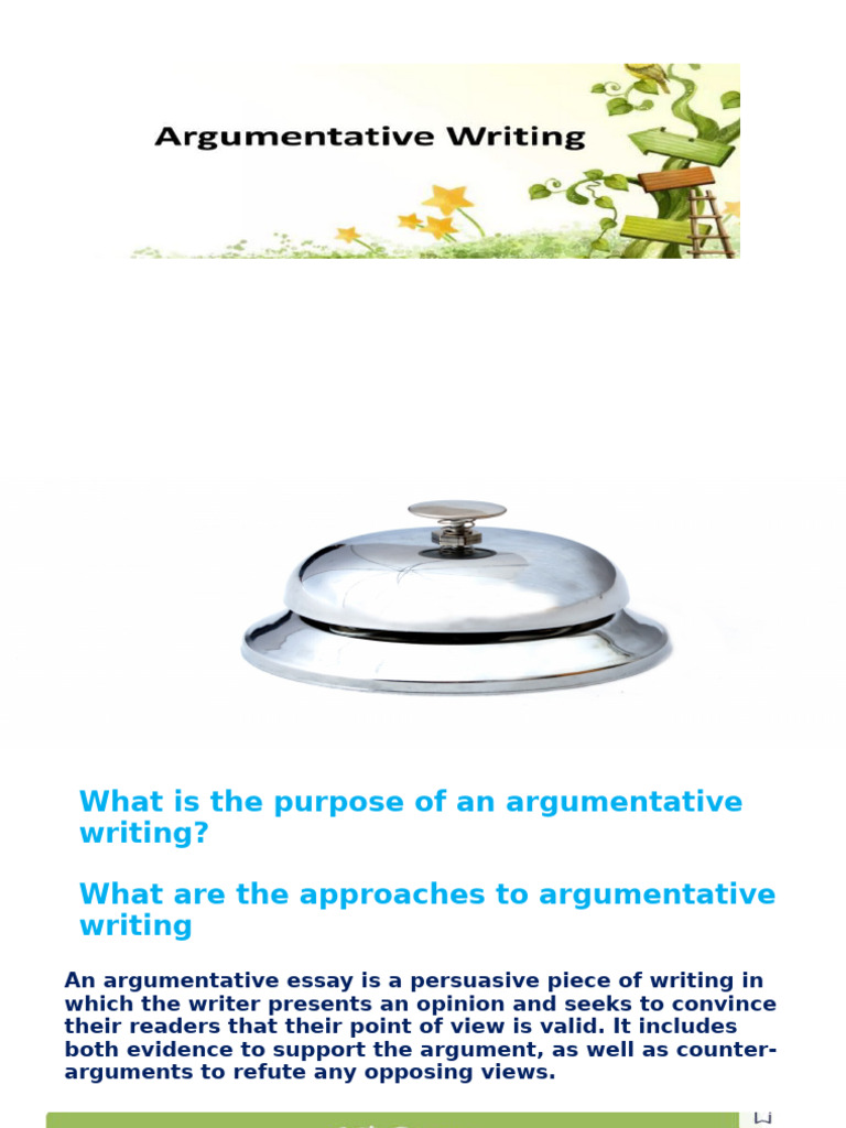 Argumentative Writing D | PDF