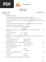 Edco Biology Exam Paper Solutions | PDF | Sex | Atrium (Heart)