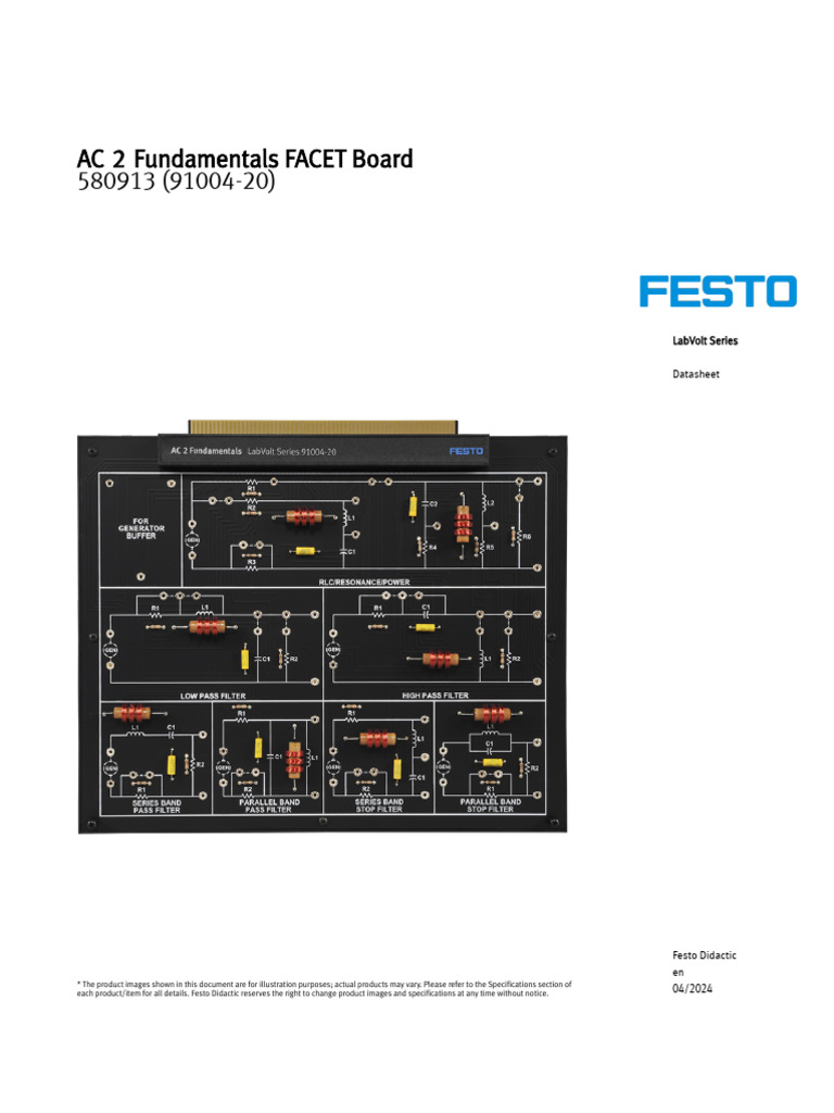 AC 2 Fundamentals FACET Board | PDF | Low Pass Filter ...