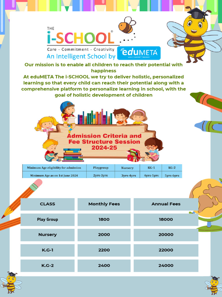 Blue Minimalist School Page Border | PDF