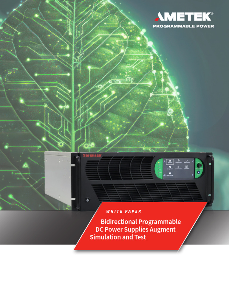 AMETEK Programmable Power Bidirectional Programmable DC Power Supplies ...