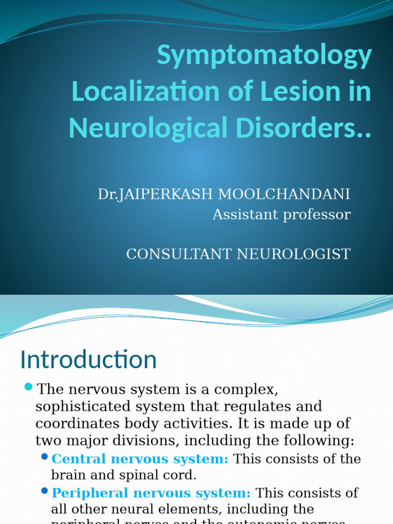 Localization of Lesion DR.jai | PDF | Nervous System | Clinical Medicine