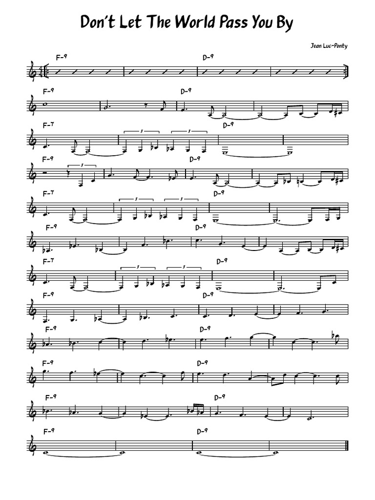 Don't Let the World Pass You By | PDF