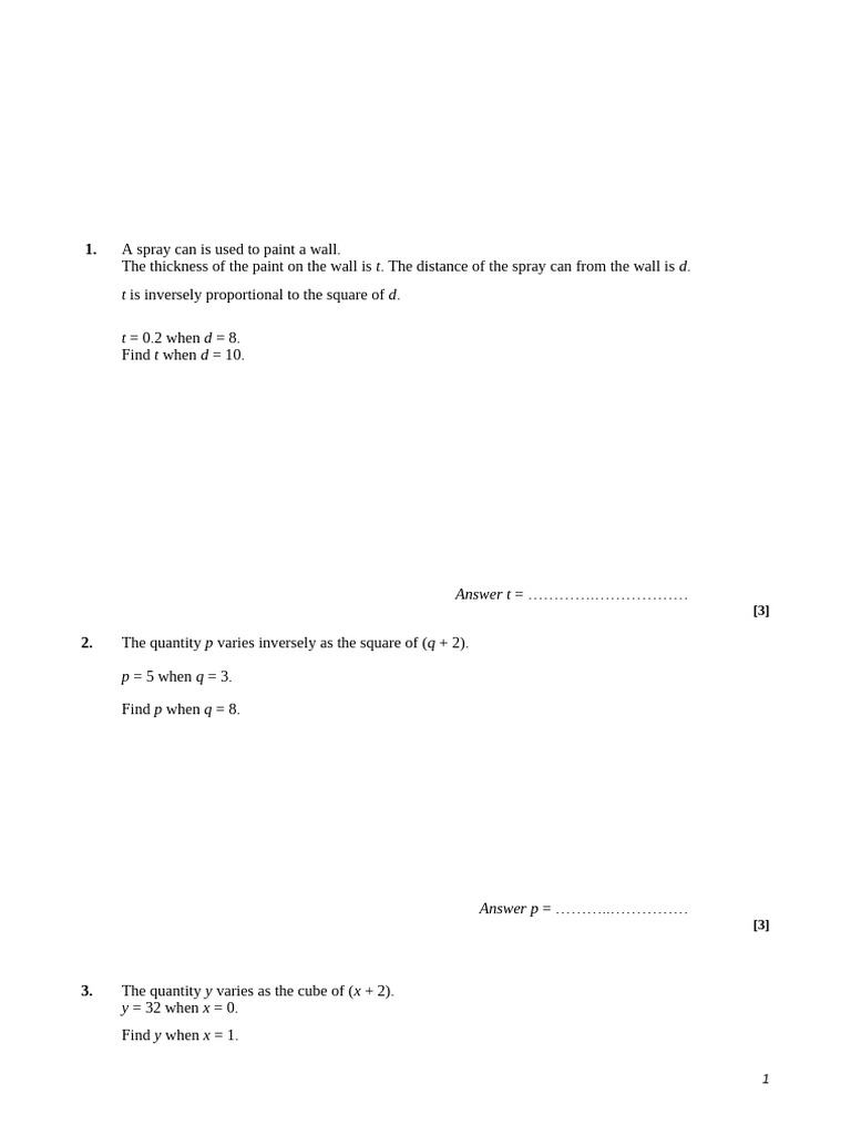 Proportion and Functions | PDF | Speed | Metrology