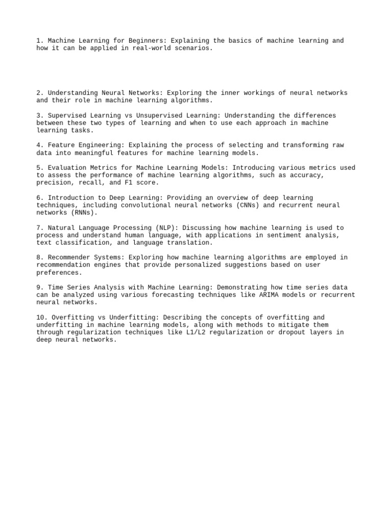 Beginner's Guide to Machine Learning | PDF