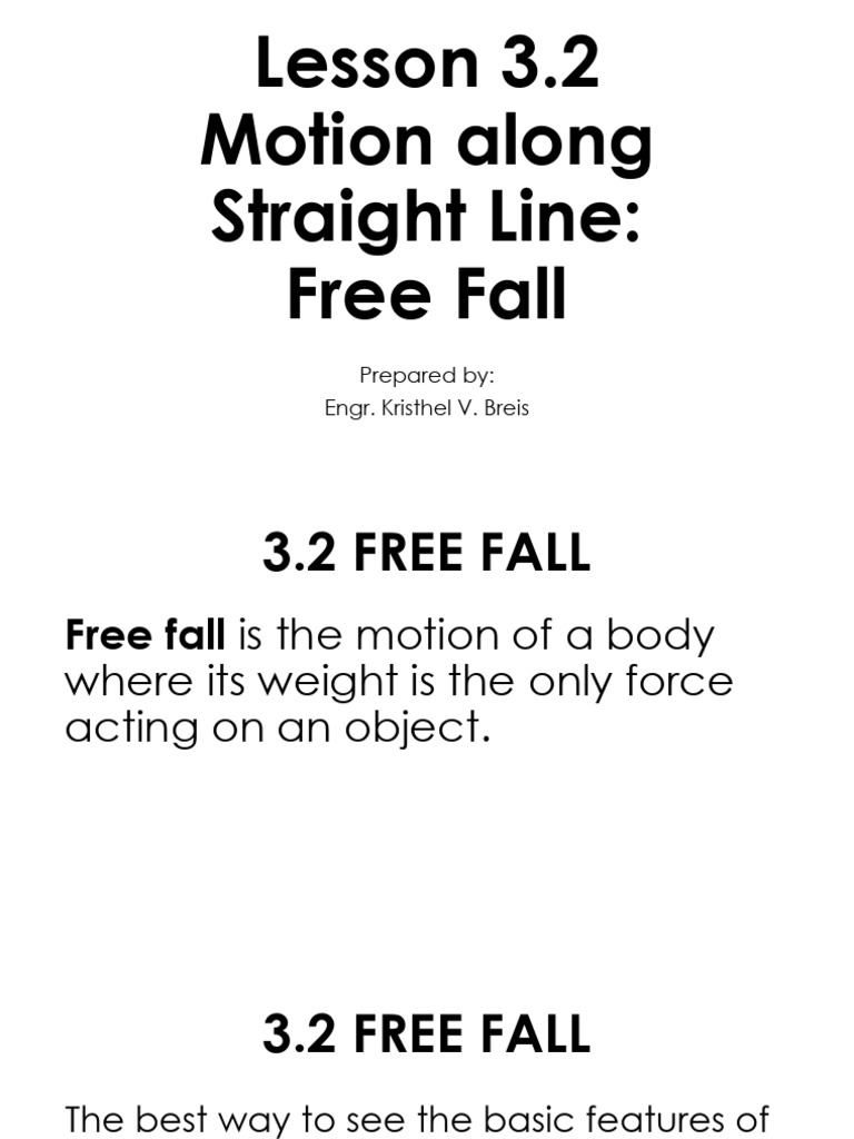 3.2-FREE-FALL | PDF | Lander (Spacecraft) | Physical Sciences