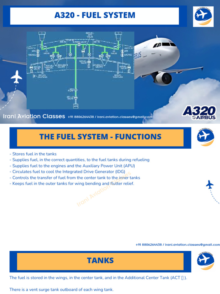 Fuel System - Airbus 320 | PDF | Pump | Valve