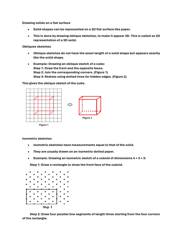 Visualizing Solid Shapes Notes | PDF