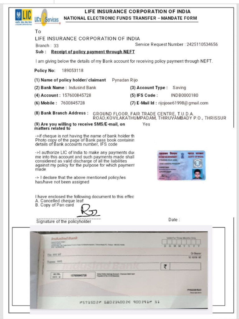 NEFT Form | PDF | Banks | Service Industries