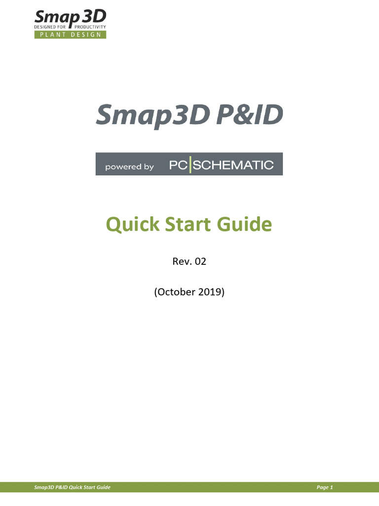 Smap3D PID QuickStartGuide | PDF | Window (Computing) | Button (Computing)