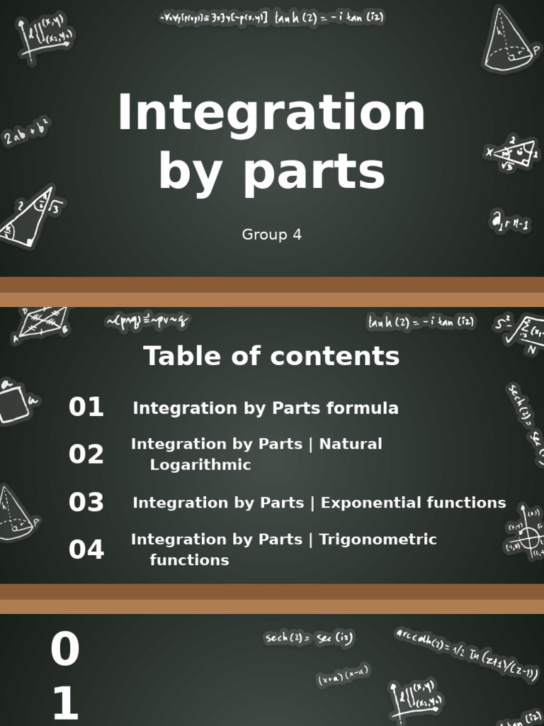 Group 4 - Integration by Parts | PDF | Real Analysis | Area