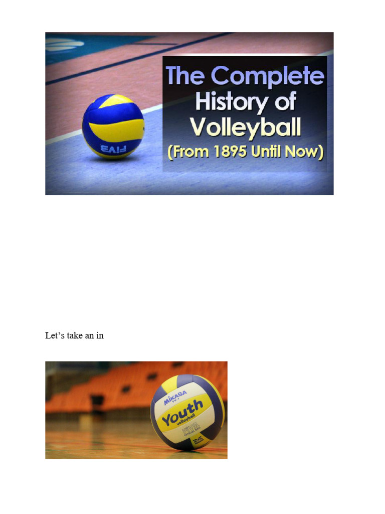Q3 WEEK 1 History of Volleyball | PDF | Athletic Sports | Indoor Sports