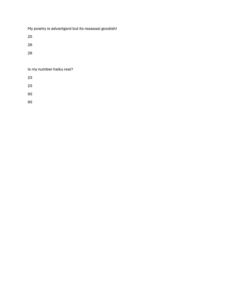 Original Haikus | PDF