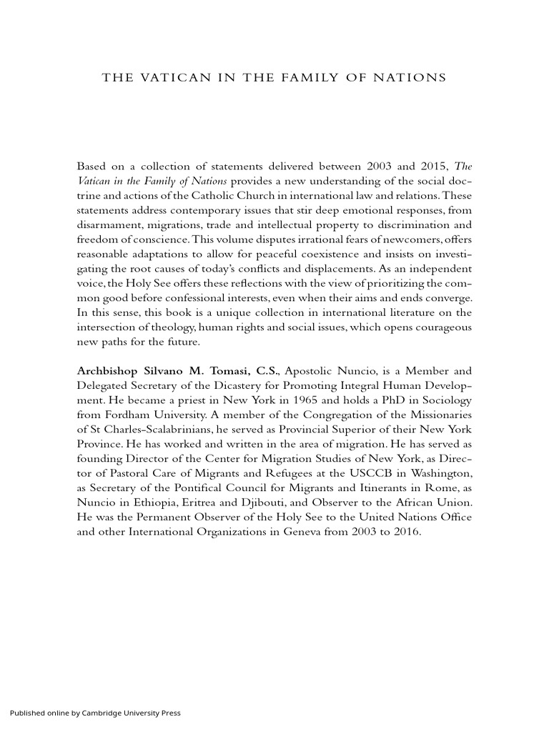 Thevaticaninthefamilyofnations: The Vatican in The Family of Nations ...