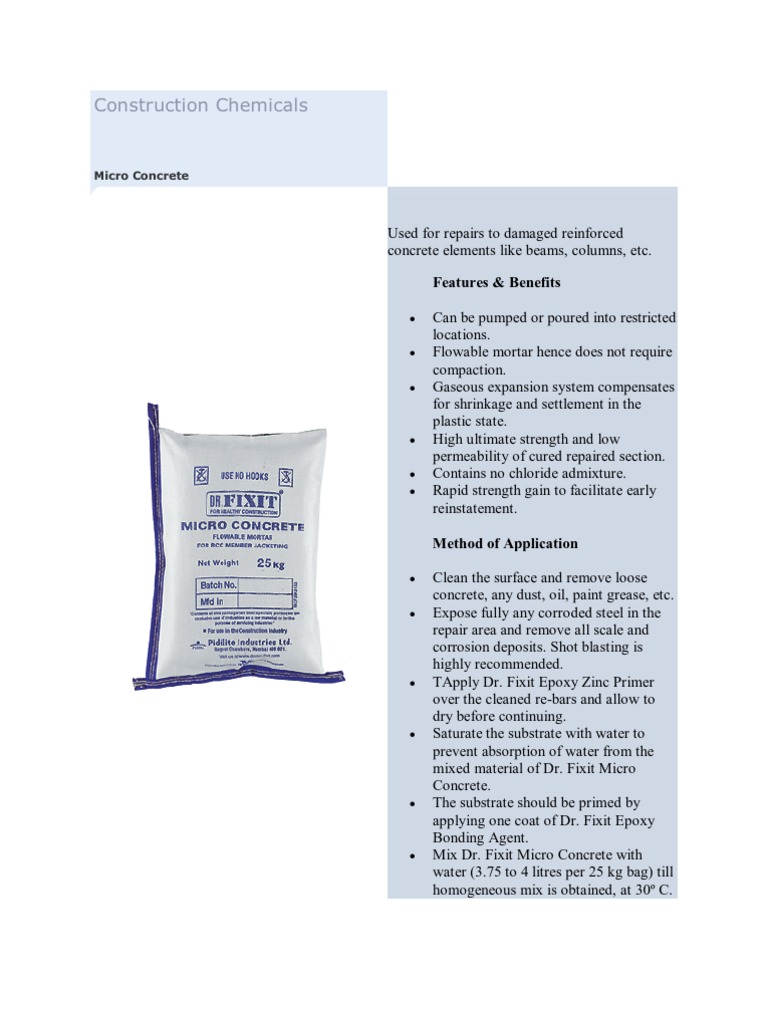 Micro Concrete | PDF | Concrete | Corrosion