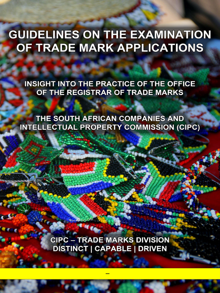 Guideline On The Examination of Trade Marks by The South African Trade ...