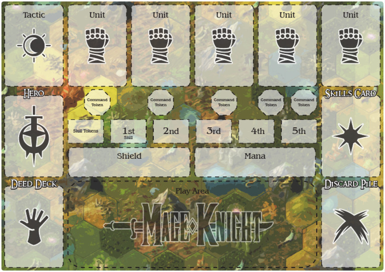 Mage Knight Player Mat A3 | PDF