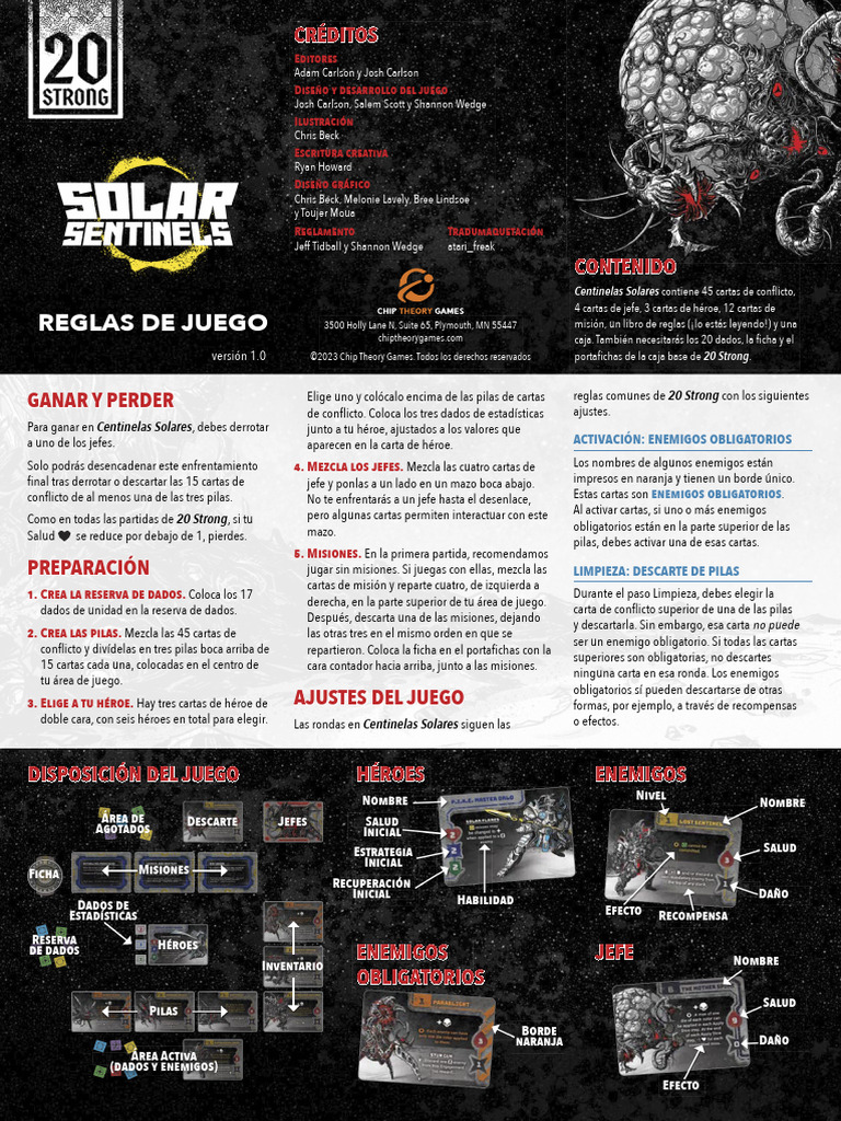 20 Strong - Solar Sentinels - Reglas ES | PDF