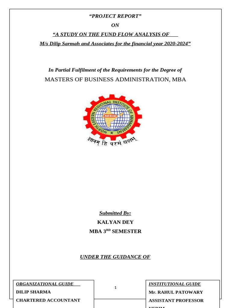Fund Flow Analysis: Dilip Sarmah Associates | PDF | Working Capital | Audit