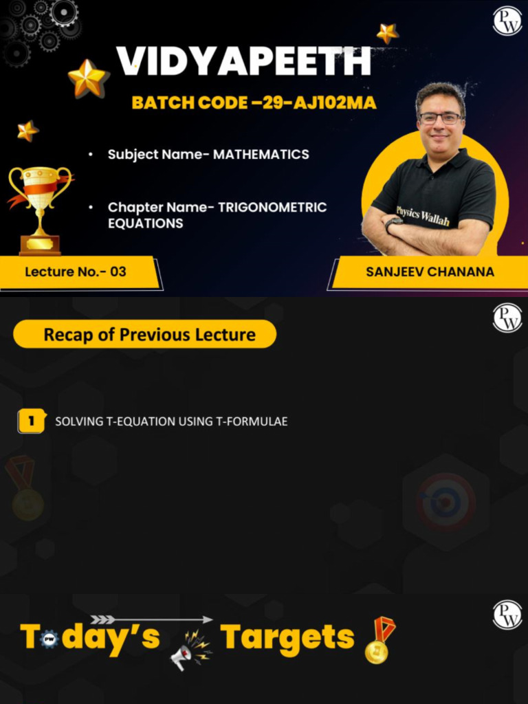 Trigonometric Equations 03 Class Notes 29aj102ma Pdf