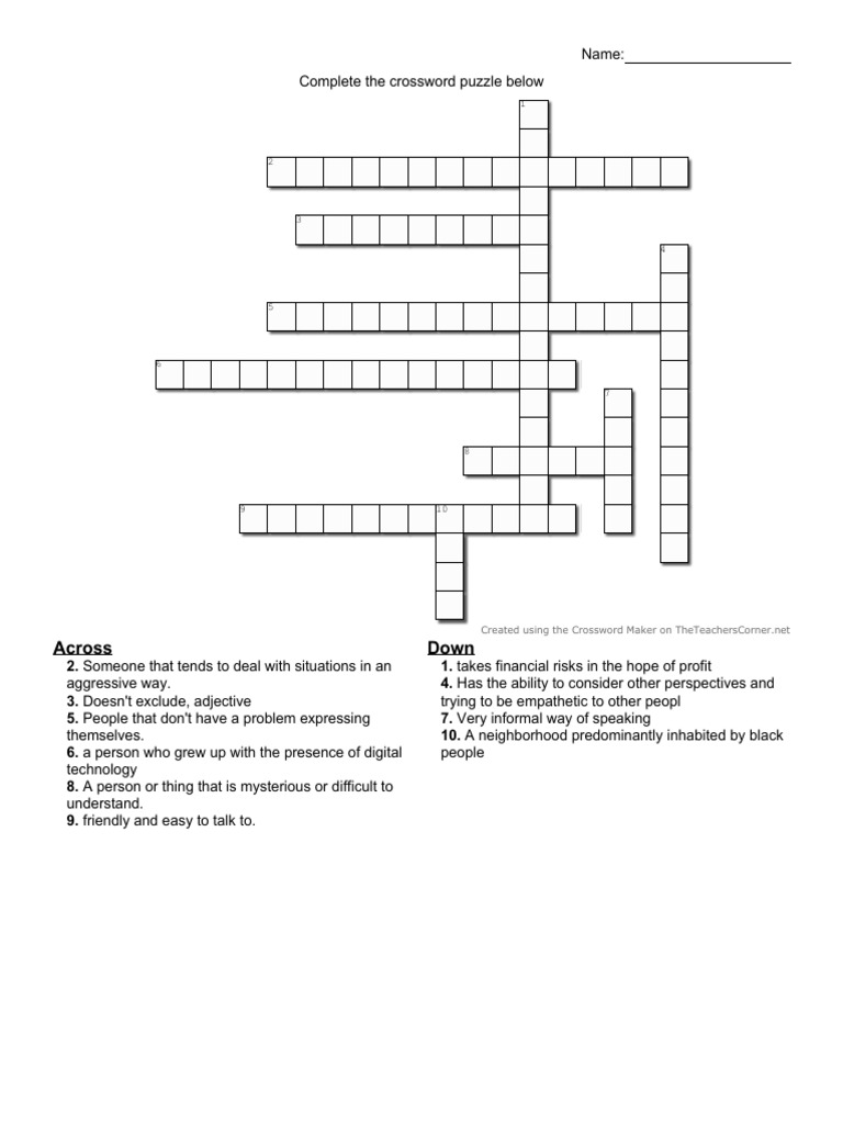 Crossword 49aM3L EQ9 | PDF