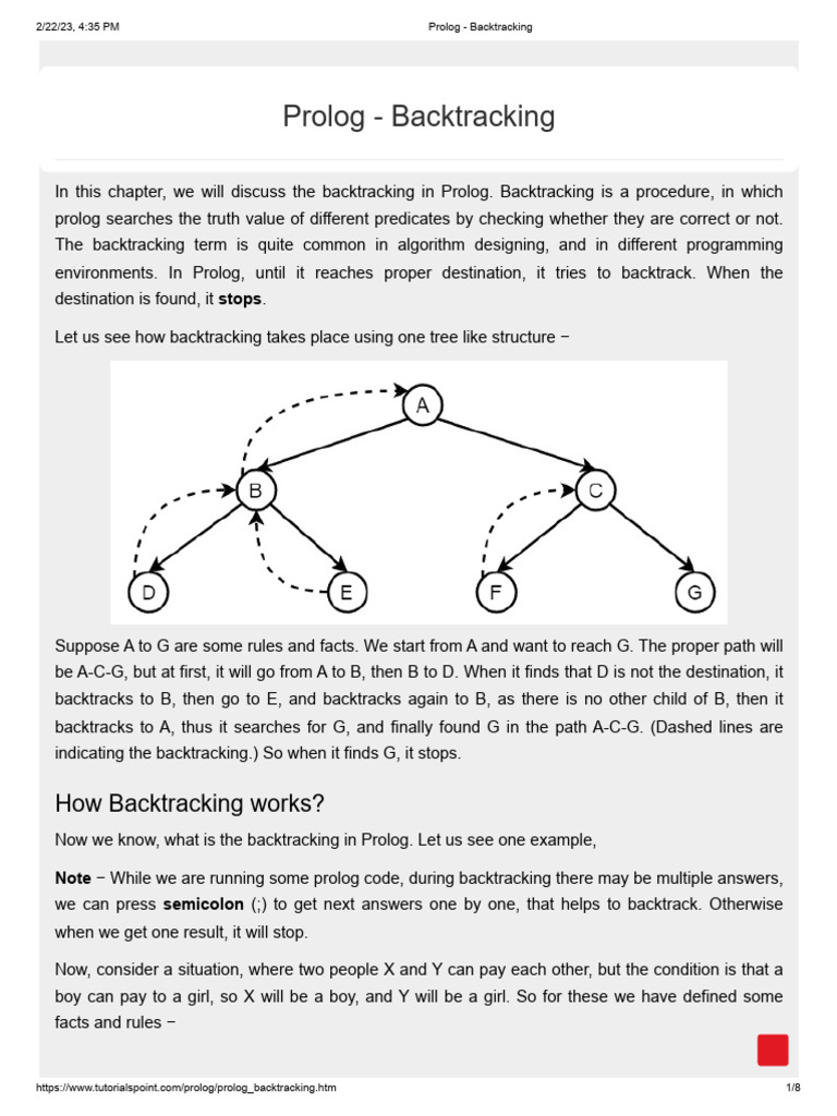 Prolog - Backtracking | PDF | Mathematical Logic | Software Engineering