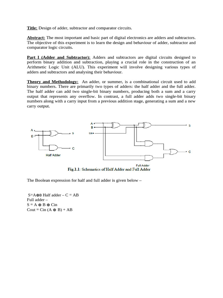 Lab report 3 | PDF | Subtraction | Electronic Circuits