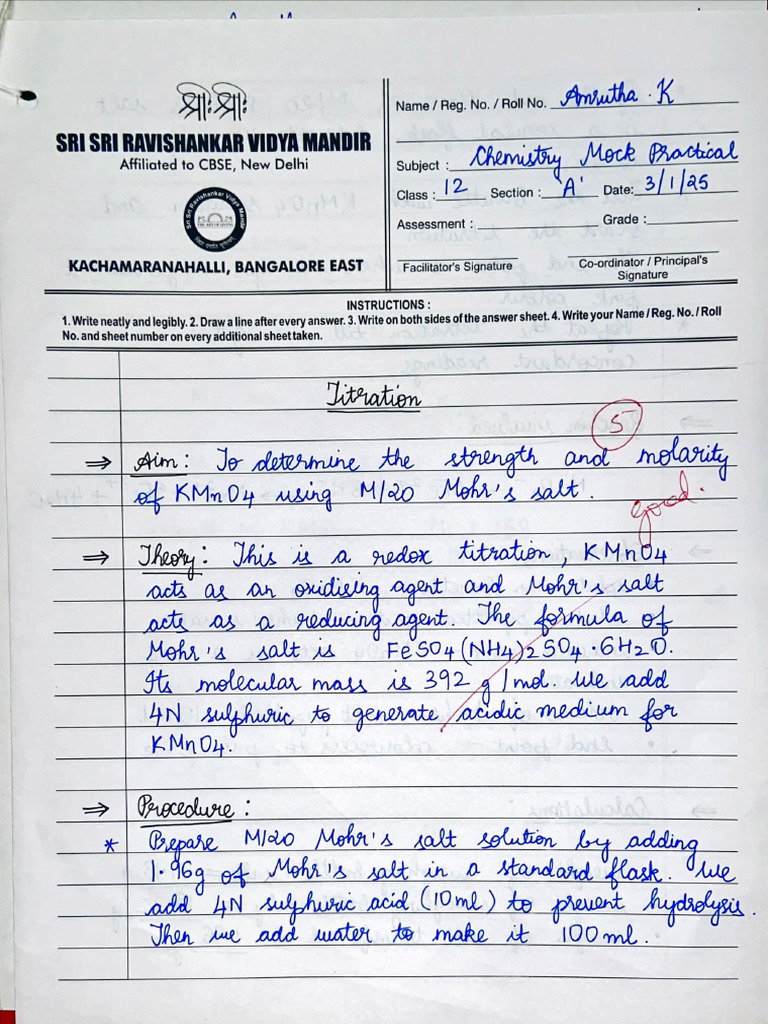 Mock Practical Answer Sheet Bootybut | PDF