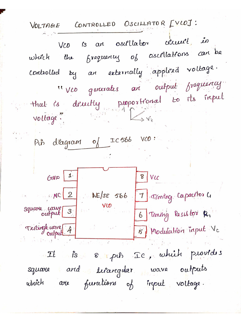Voltage Controlled Oscillator | PDF