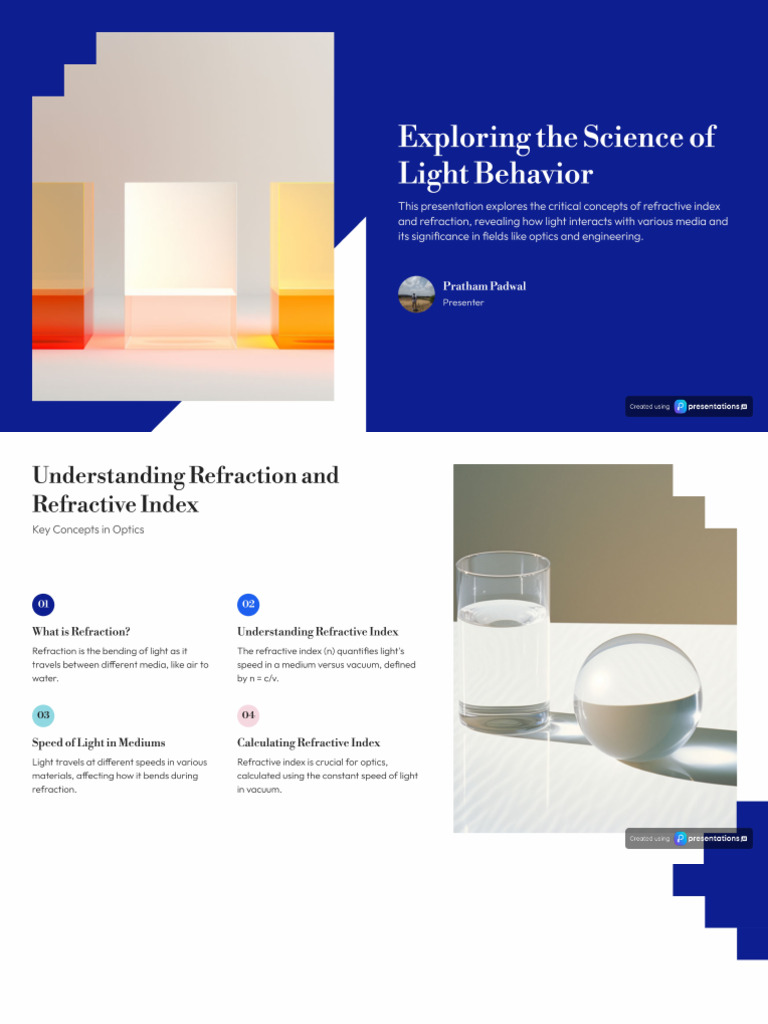 Understanding Refractive Index and Refraction (1) | PDF