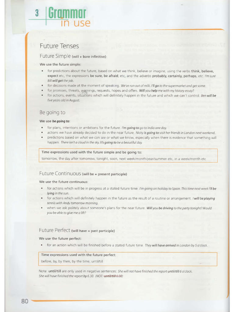 Future Tenses Practice | PDF