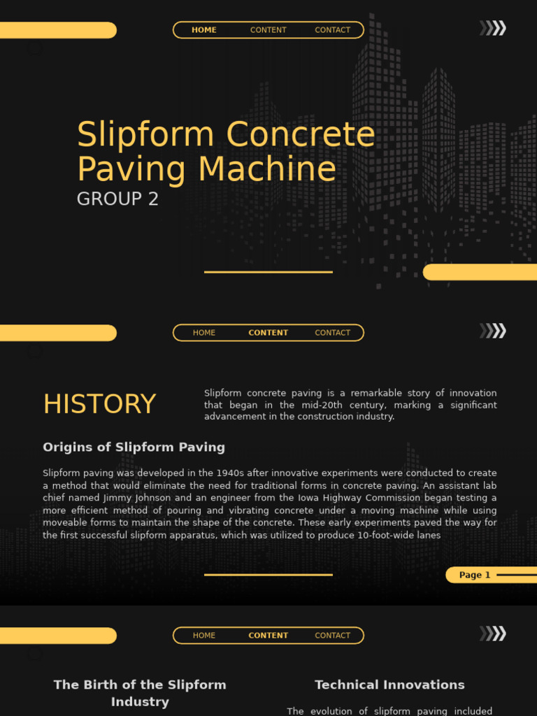 Slipform Concrete Paving Innovations | PDF | Road Surface | Concrete