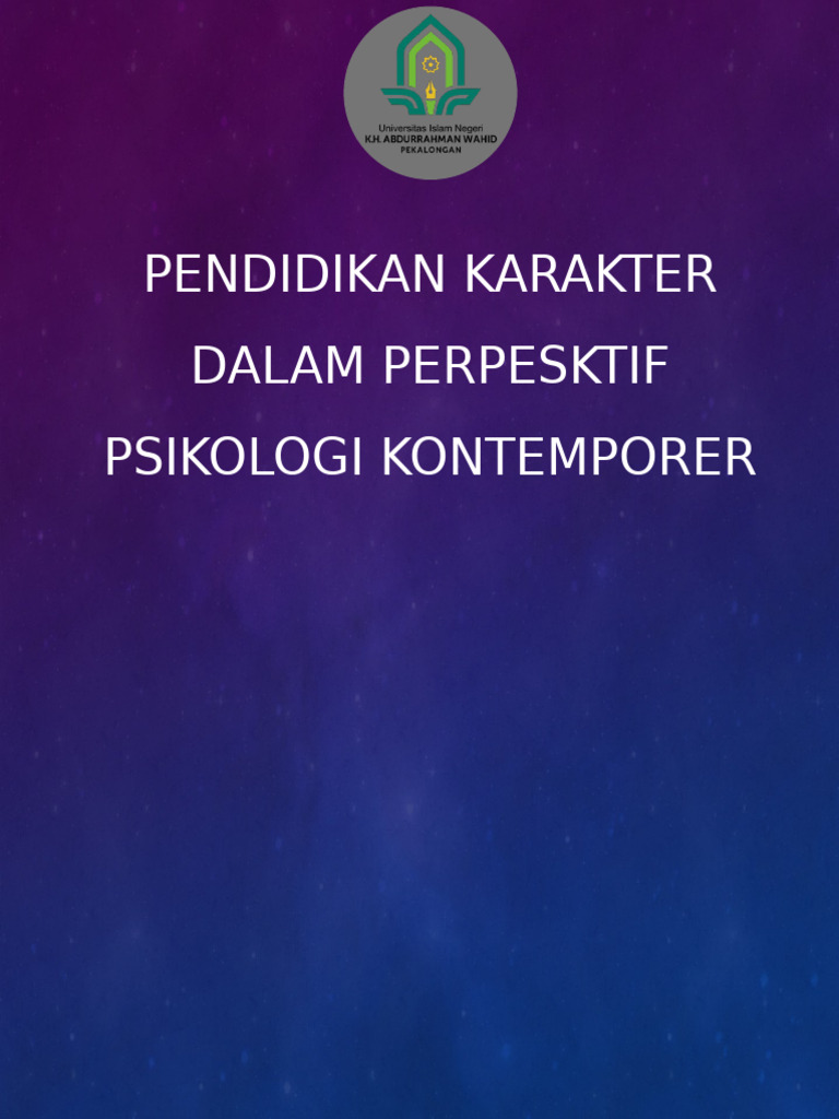 Pendidikan Karakter | PDF