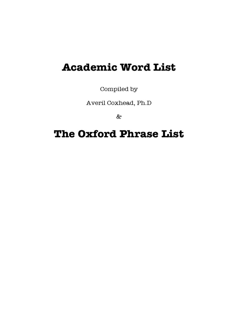 AWL | PDF | Hypothesis