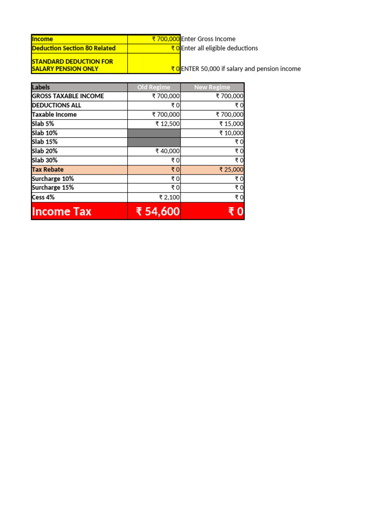 Marginal Relief Calculator for AY 2025-26 | PDF