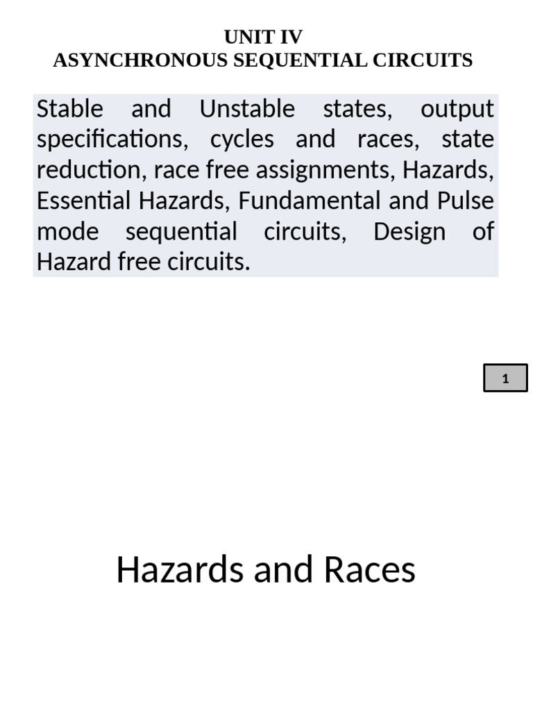 Unit 4 DLD | PDF | Electronic Circuits | Digital Electronics