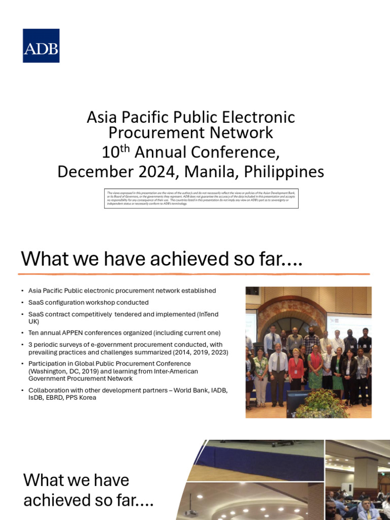 e Government Procurement Egp Asia and Pacific 20 Trends and ...