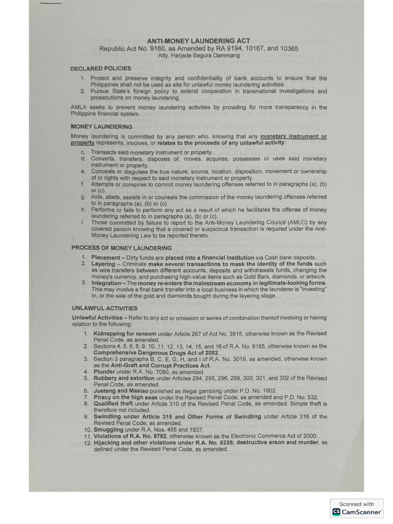 ANTI-MONEY-LAUNDERING-ACT | PDF
