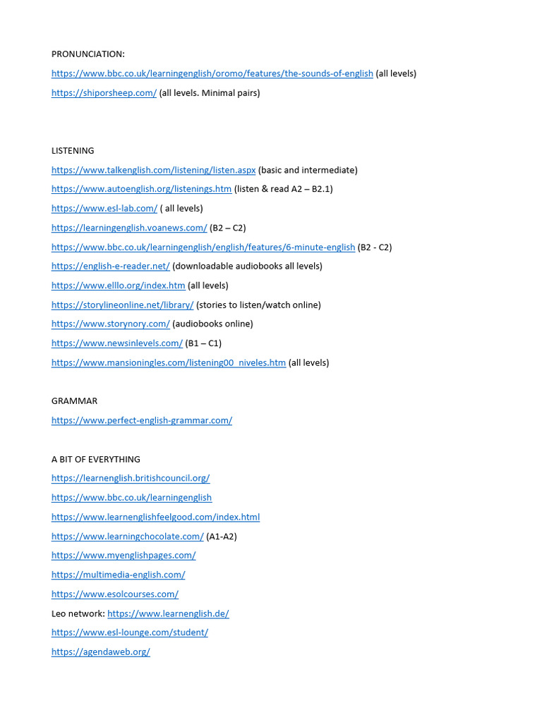 Online Resources For Students | PDF