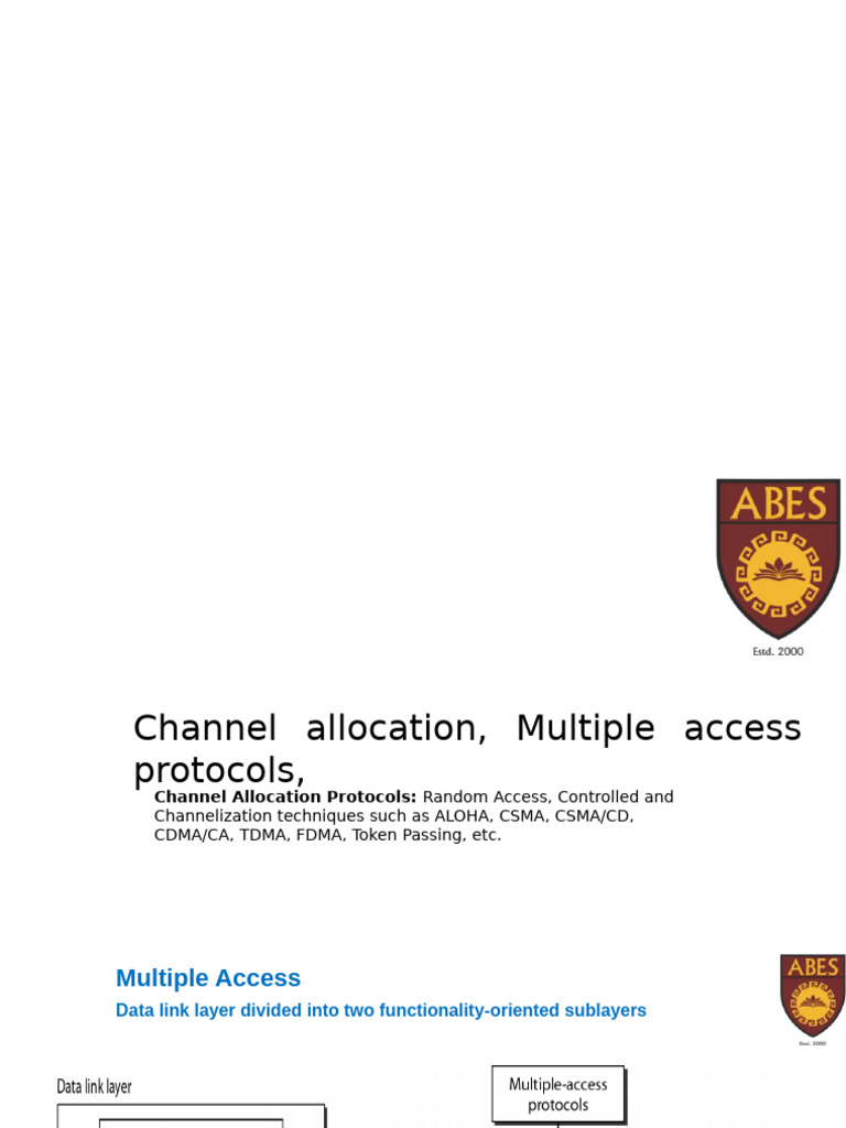 UNIT2 Part 3 | PDF | Channel Access Method | Electronics