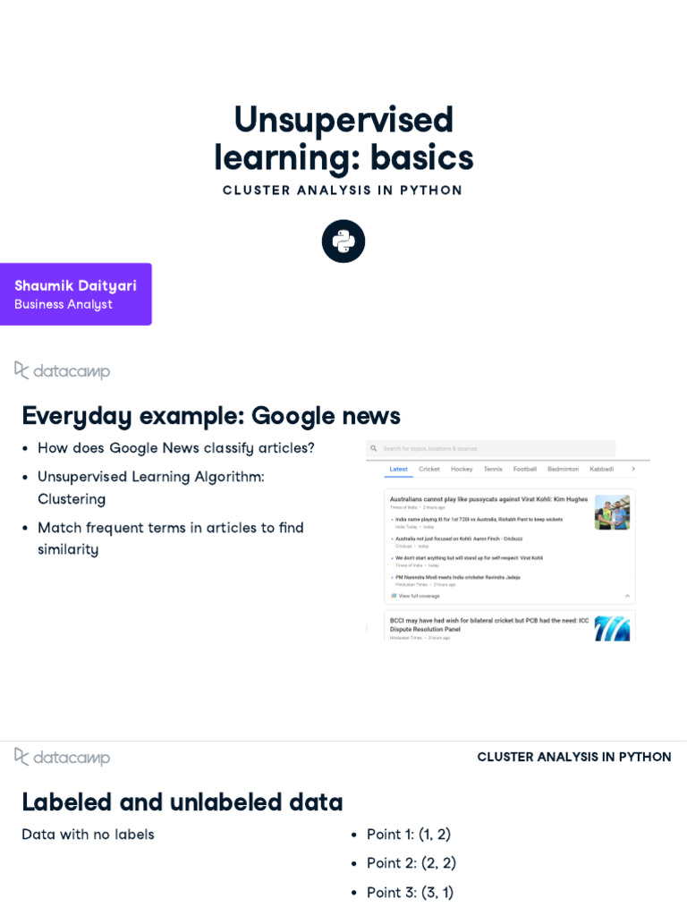 Chapter 1 | PDF | Cluster Analysis | Data Analysis
