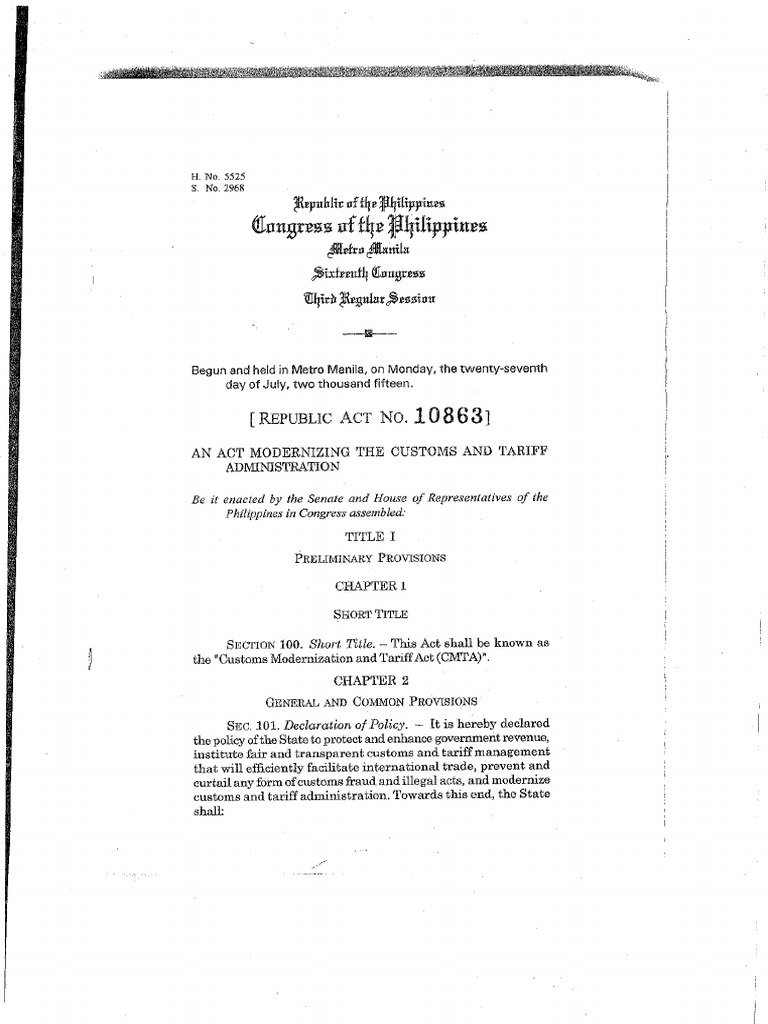 Ra 10863 | PDF