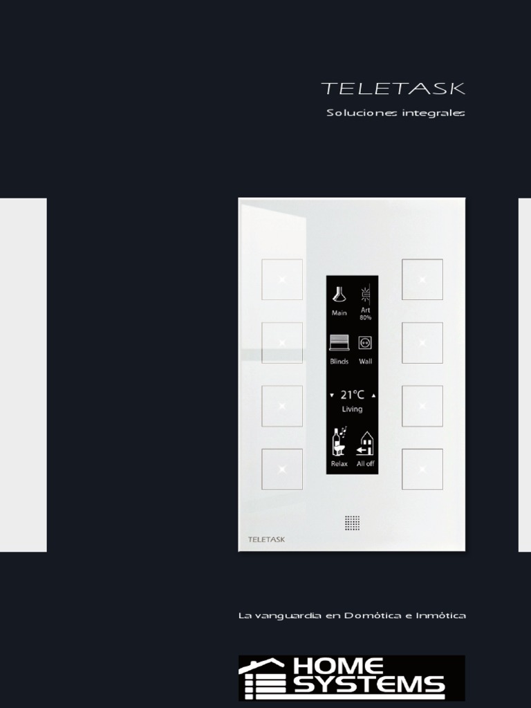Soluciones integrales de domótica de TELETASK | PDF | Automatización ...
