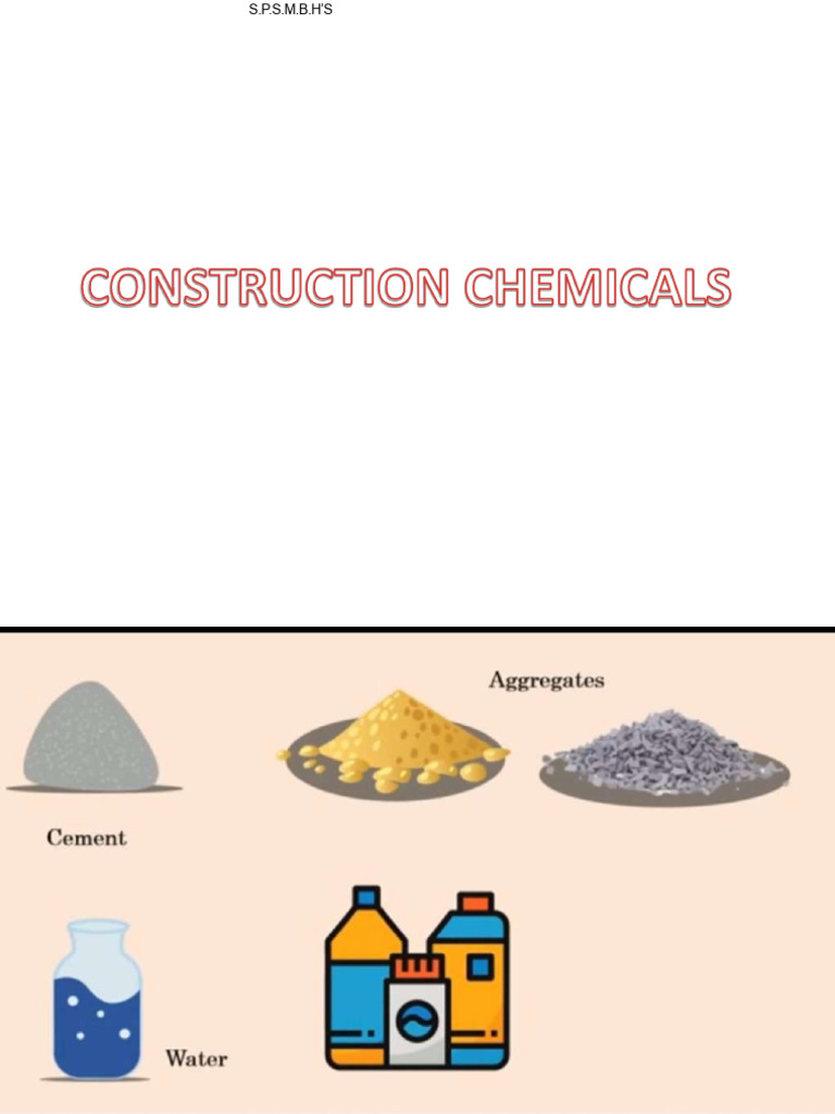 Construction Chemicals - Spurti | PDF | Concrete | Cement