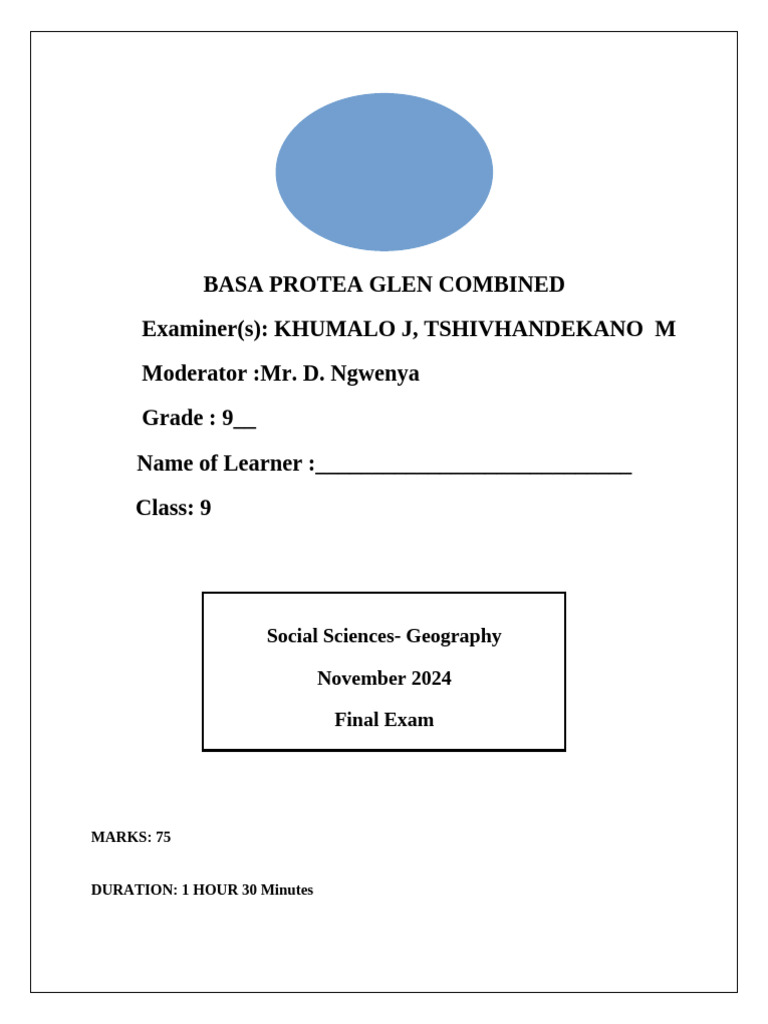 Social Sciences Gr9 | PDF