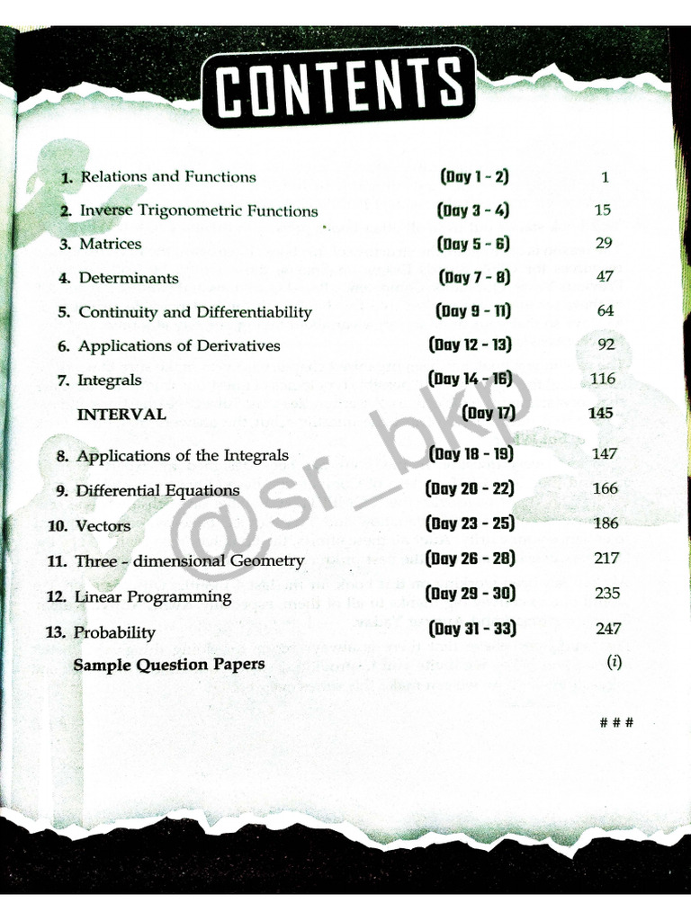 Padhley Akshay 33 Days Maths 12th By@studyhub11 - 12 | PDF