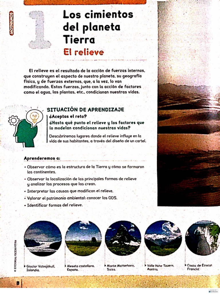 Unidad 1 El Relieve | PDF